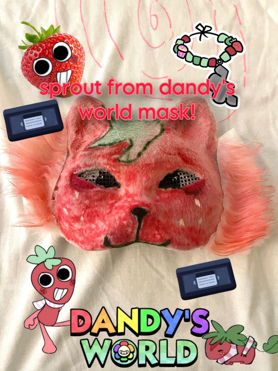 Sprout From Dandy’s World Cat Mask!! - Etsy