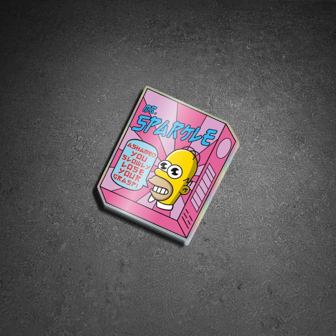 Phish / Sparkle / Simpsons Mr. Sparkle Sticker / 4" Glitter Vinyl ...
