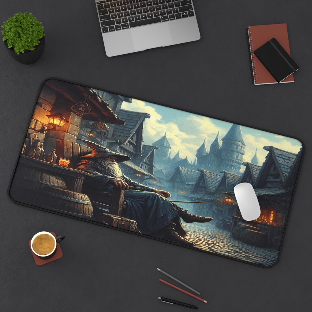 Wizard Desk Mat, Extra Large Mouse Pad for Gaming and Office, Relaxing ...