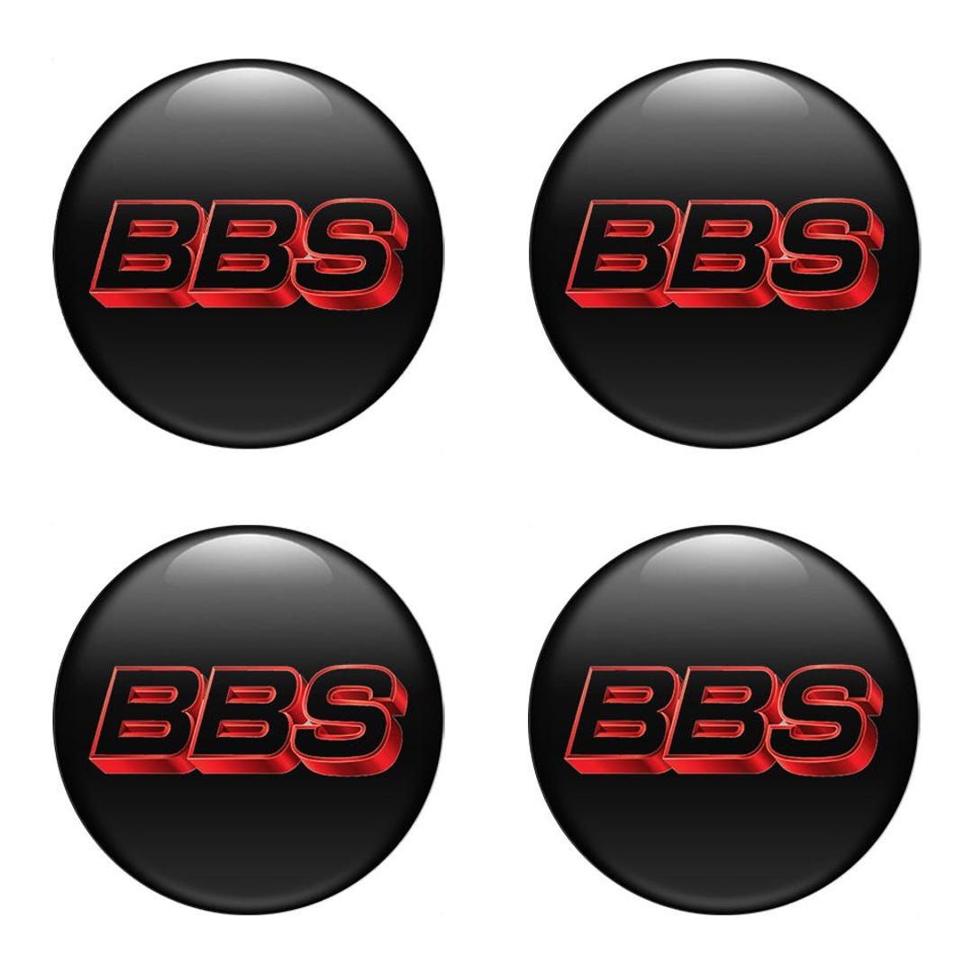 BBS Emblem Domed Gel Stickers for Wheel Hub Caps Center Rims Decals ...