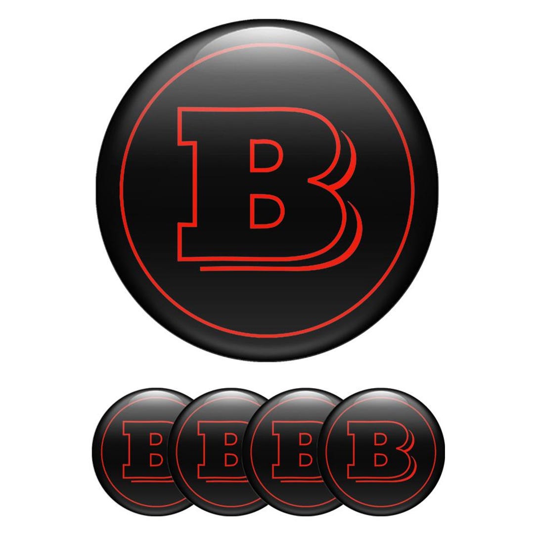 Brabus Wheel Emblem Stickers: 3D Domed Epoxy Decals, Set of 4 - Etsy