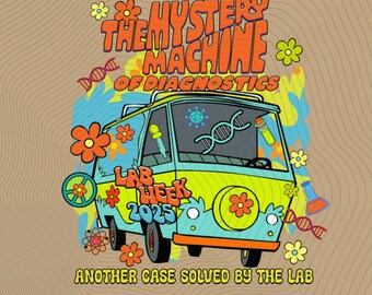 Lab Week 2025 Mystery Machine Png, Mystery Machine of Diagnostics Png ...