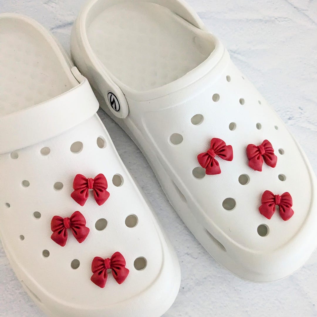 Croc Charm Red Bow Teenage Girl Shoe Charm Party Favor for Tweens ...