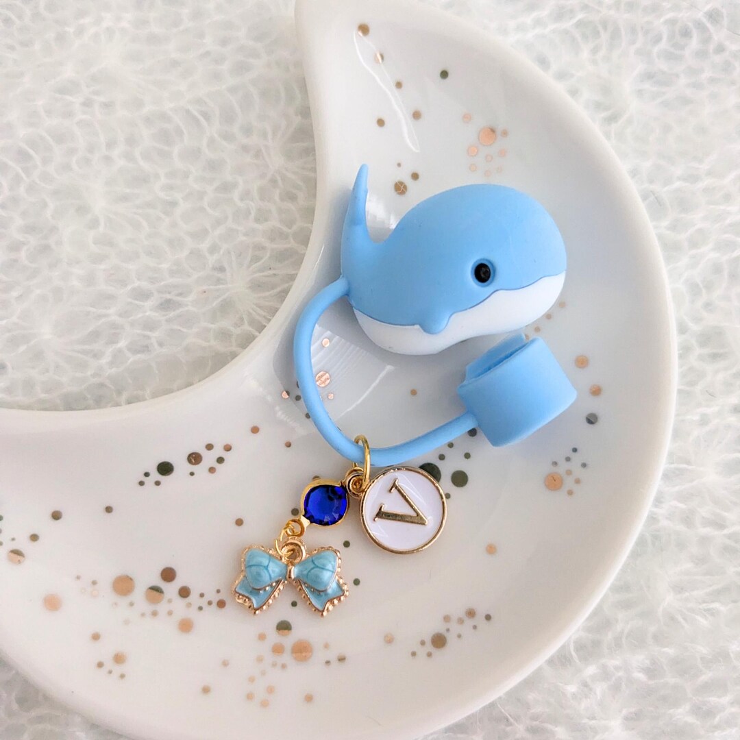 Stanley Straw Topper Blue Whale Cute Stanley Straw Cover Personalized ...
