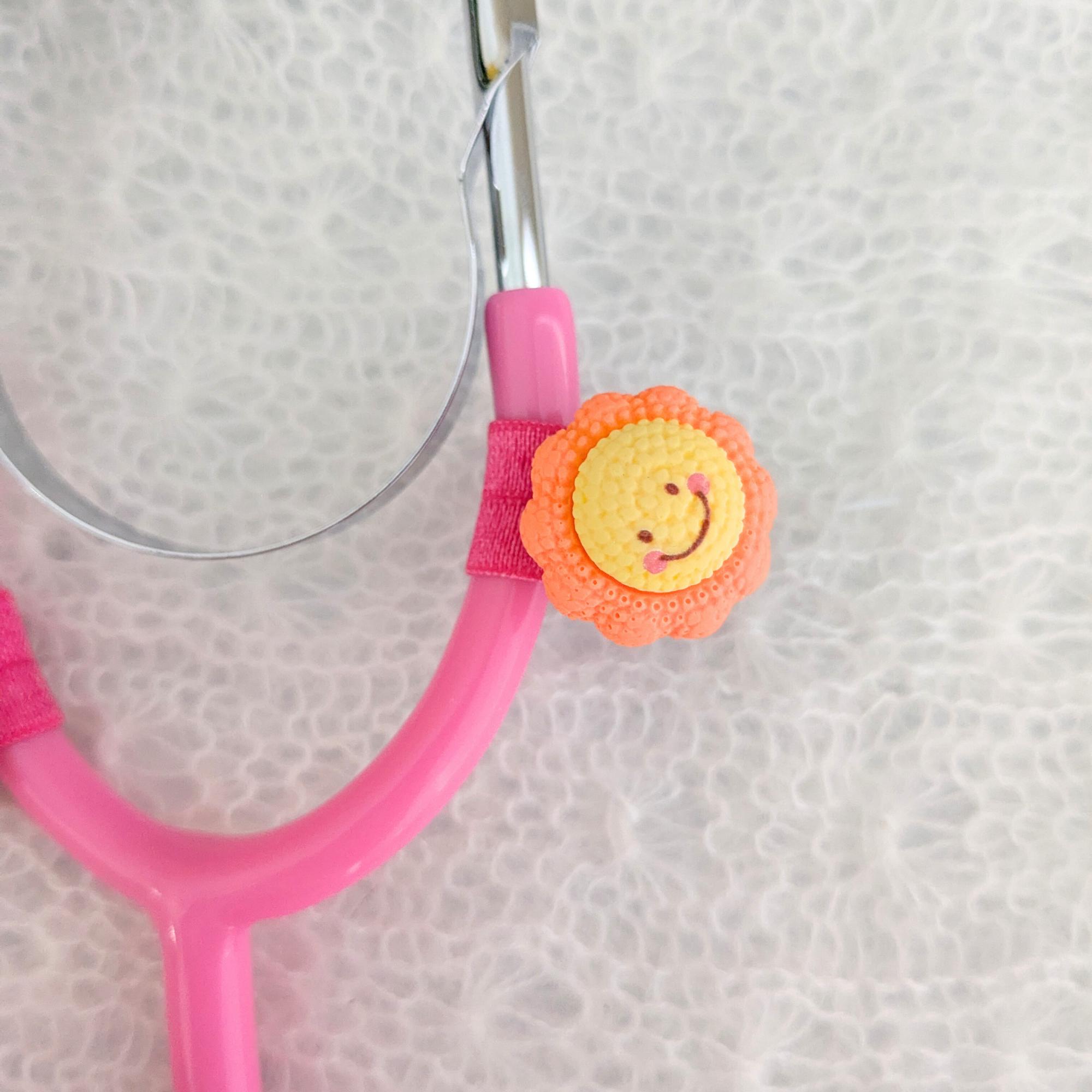 Stethoscope Charm With Cute Sun for Pediatric Nurse, Stethoscope Charm ...