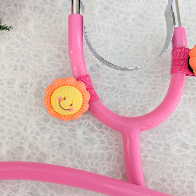 Stethoscope Charm With Cute Sun for Pediatric Nurse, Stethoscope Charm ...
