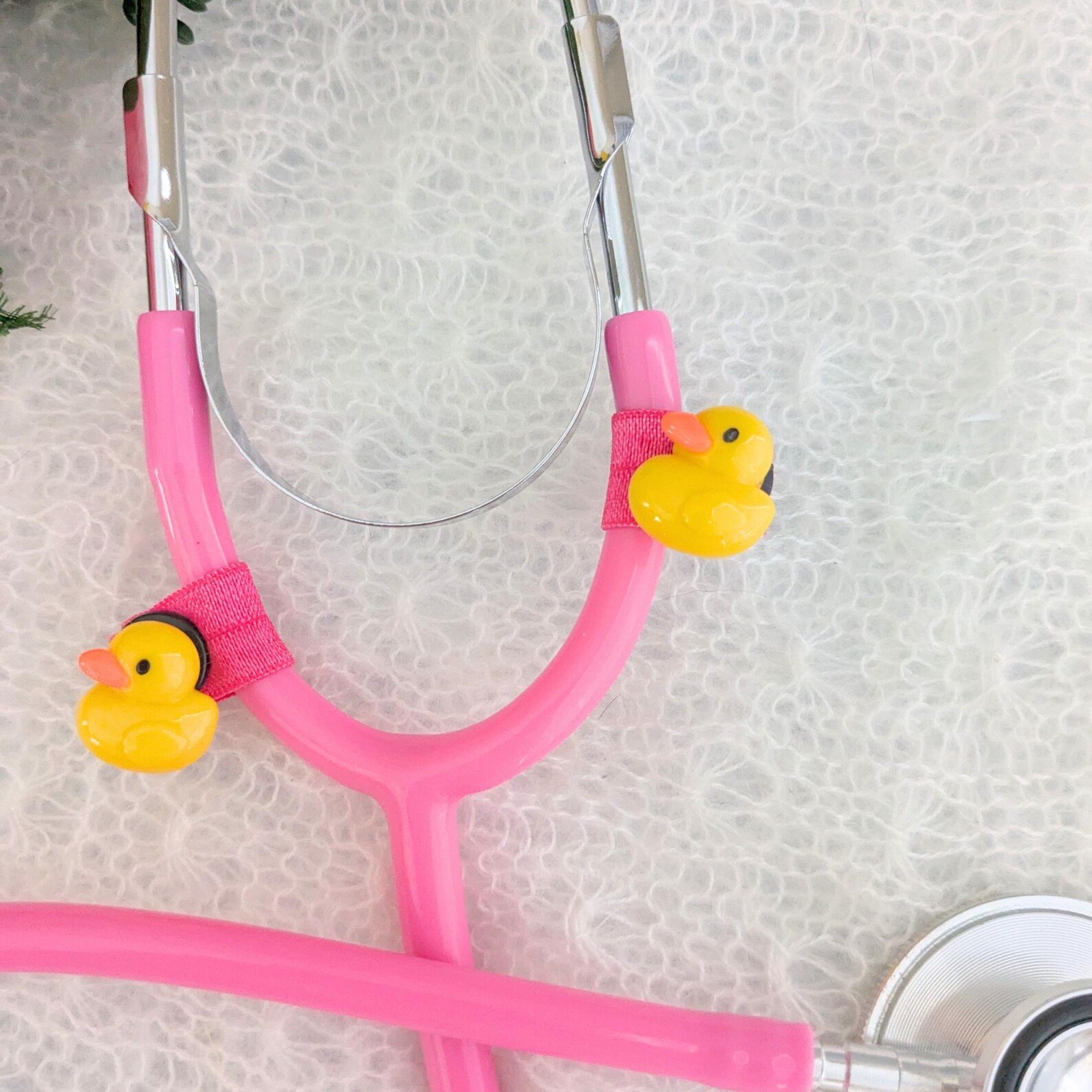 Stethoscope Charm With Rubber Duckie for Pediatric Nurse, Stethoscope ...