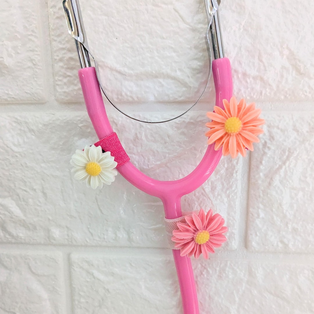 Spinning Floral Stethoscope Charm for Medical Doctor, Cardiologist ...