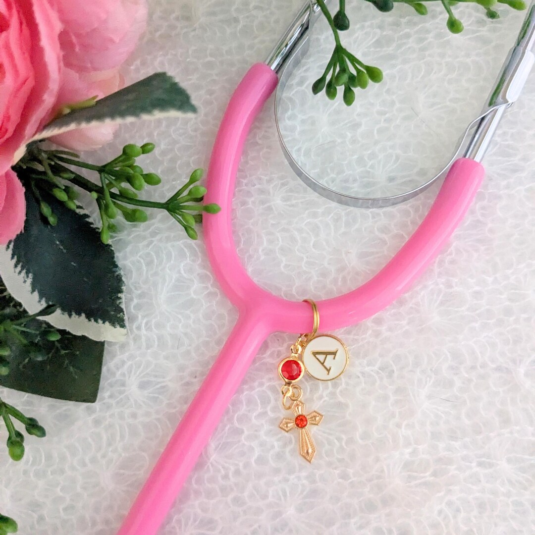 Stethoscope Charm Golden Cross Nursing Student Medical Doctor Gift ...