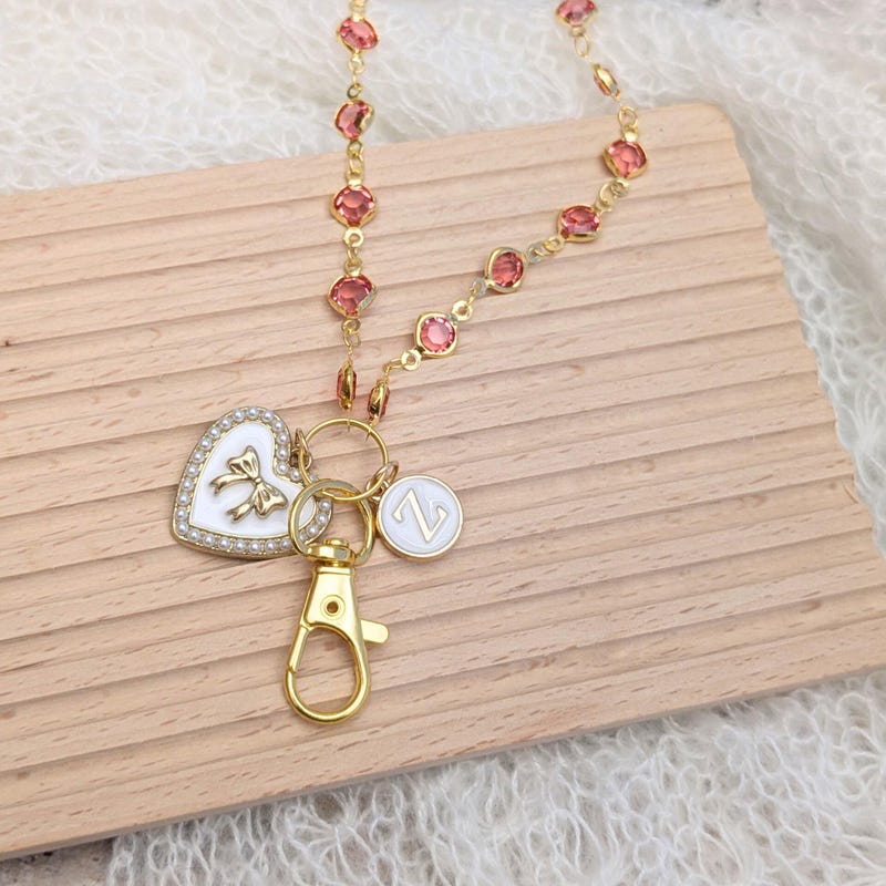 Crystal Gem Badge Lanyard - Etsy