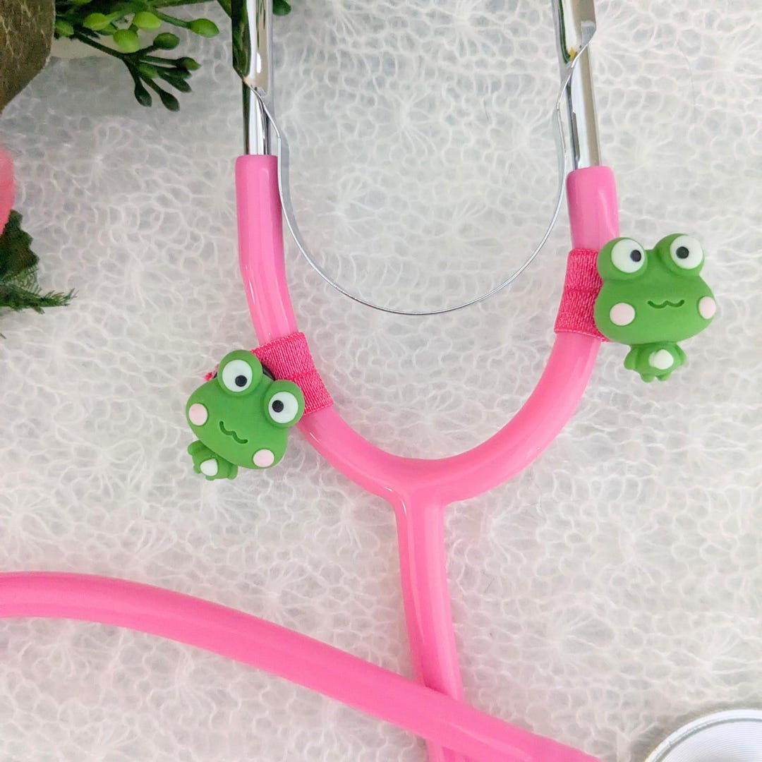 Stethoscope Charm With Cute Frog for Pediatric Nurse, Stethoscope Charm ...
