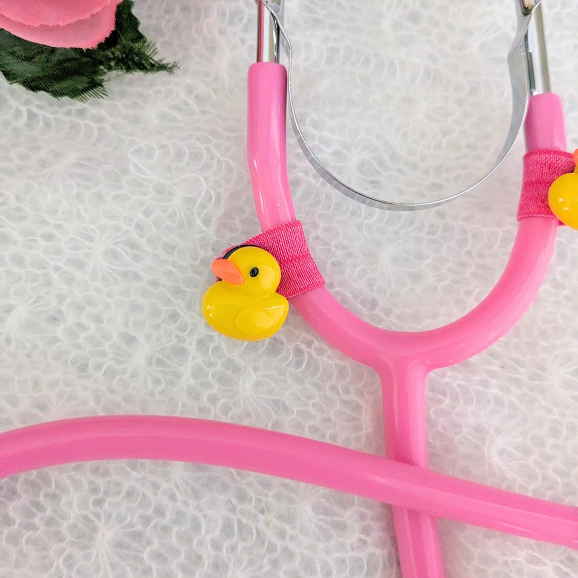 Stethoscope Charm With Rubber Duckie for Pediatric Nurse, Stethoscope ...