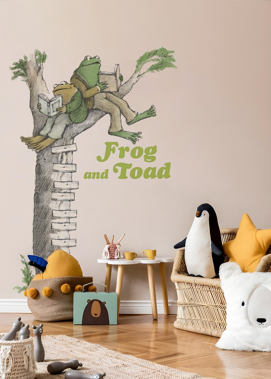 Frog and Toad Wall Decal Children Book Wall Sticker Frog Cartoon ...