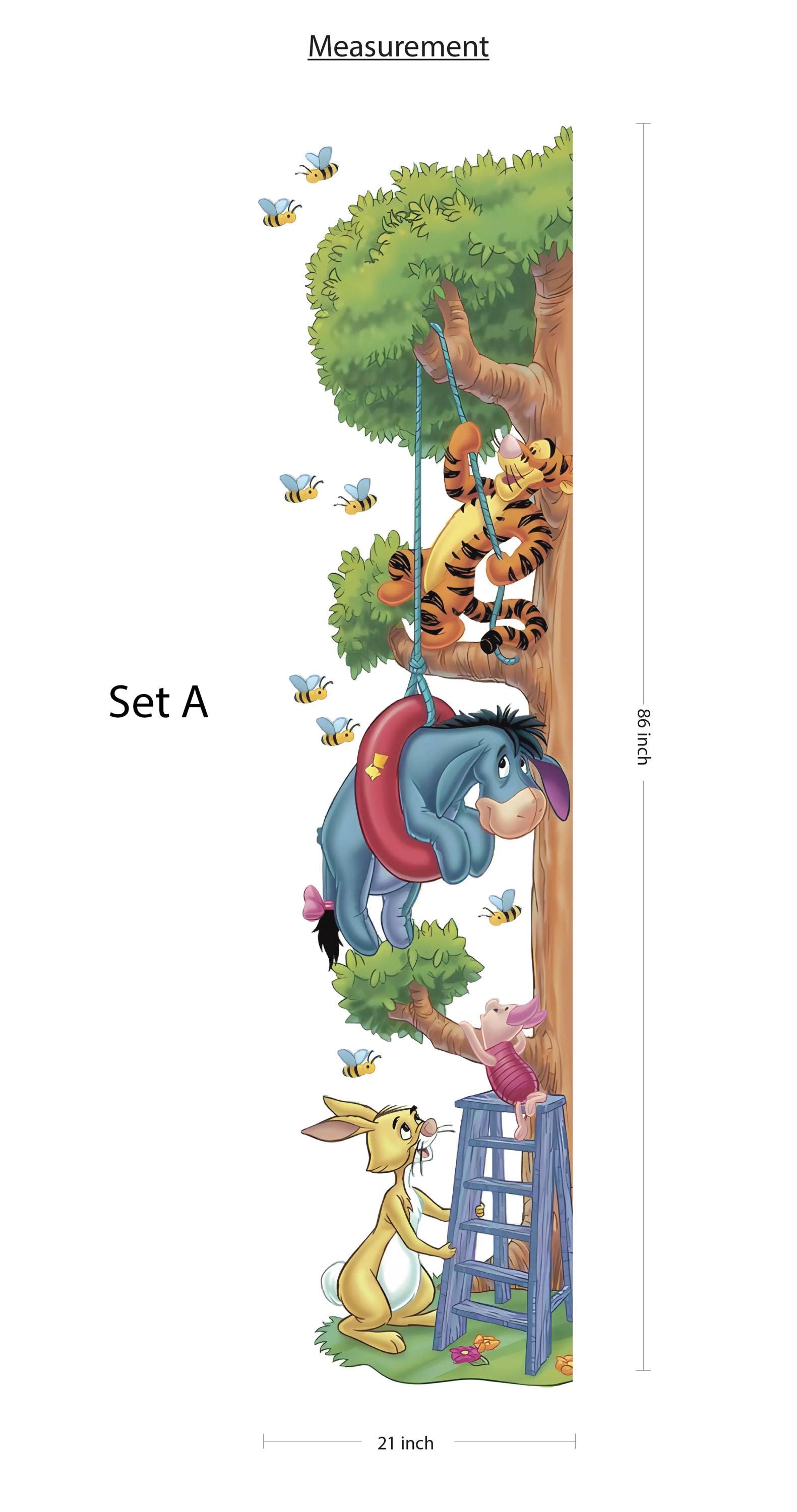 Door Frame Winnie the Pooh Wall Decal Eeyore Wall Sticker Tigger Wall ...