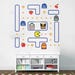 Pac-man Wall Decal Avengers Wall Sticker Maze Game Wall Art Arcades ...