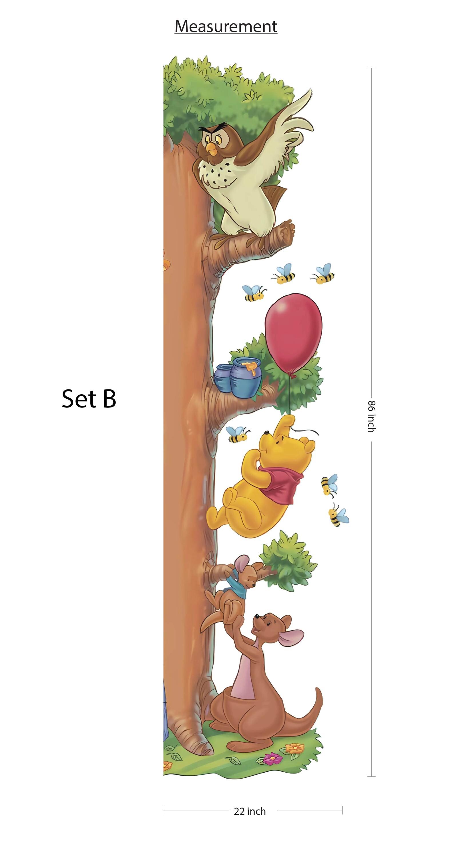 Door Frame Winnie the Pooh Wall Decal Eeyore Wall Sticker Tigger Wall ...