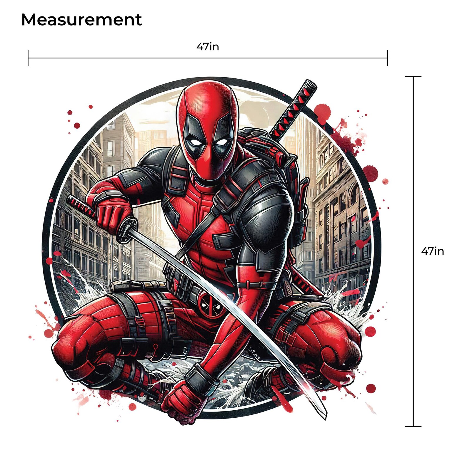 Deadpool Wall Decal Wolverine Wall Sticker Superheroes Wall Art Wall ...