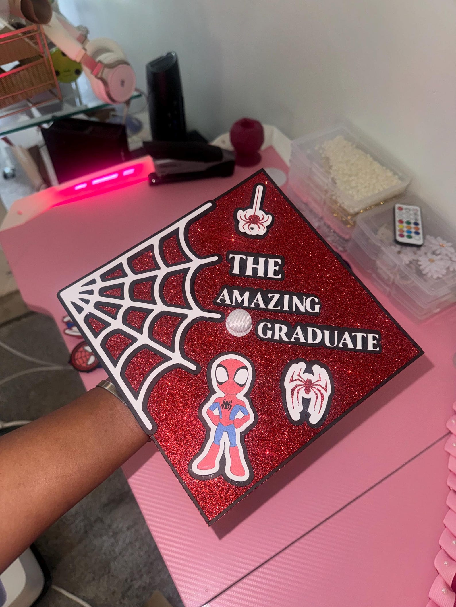 Spider-man Kindergarten Graduation Lei With Hat - Etsy