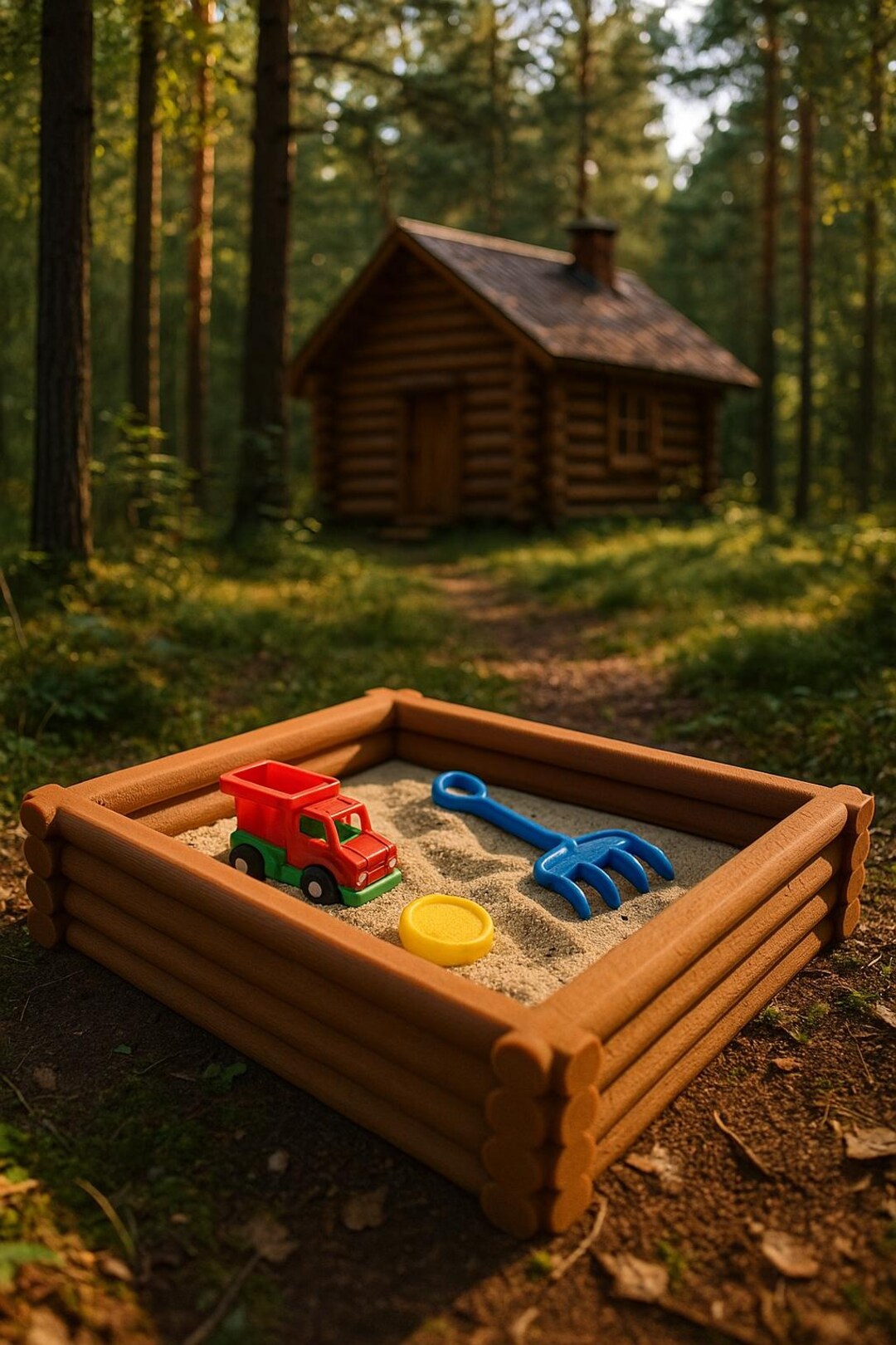 Mini Desktop Log Cabin Sandbox - Etsy
