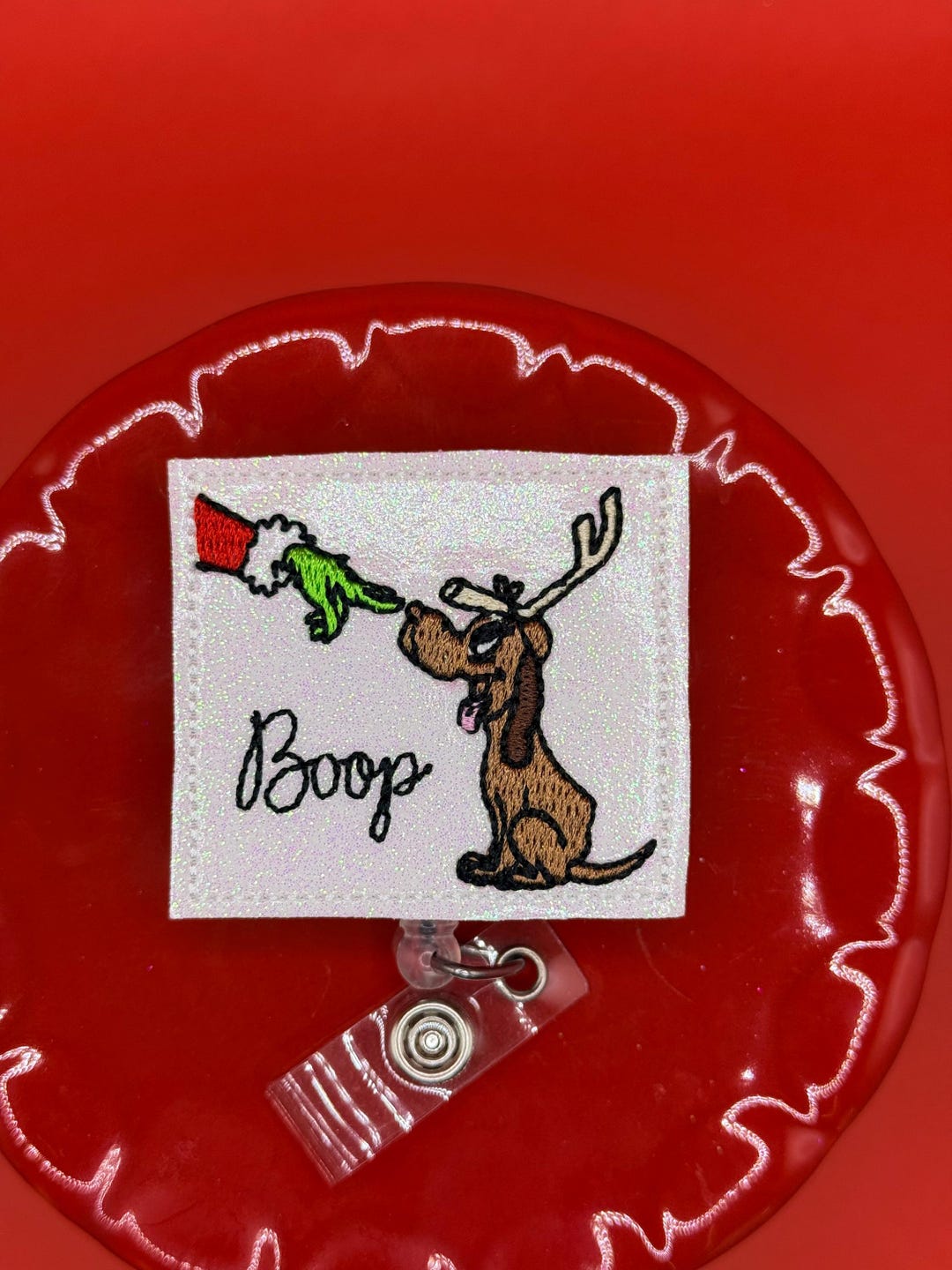 Boop Christmas Badge Reel - Etsy
