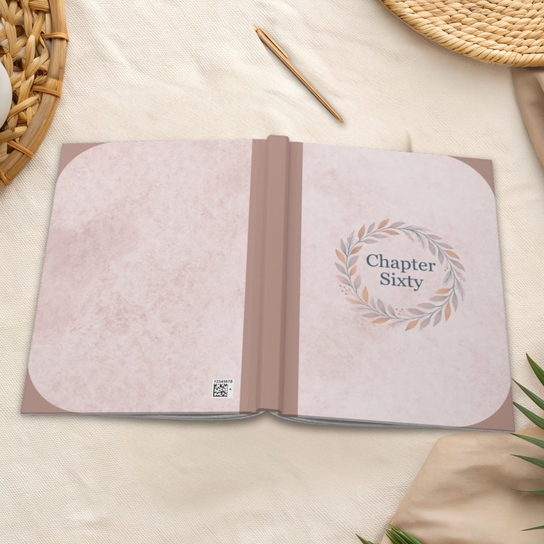 60th Birthday Hardcover Journal Gift for Women, Chapter Sixty Notebook ...