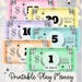 Dollar Printable Play Money for Kids Party Activity for Classroom ...