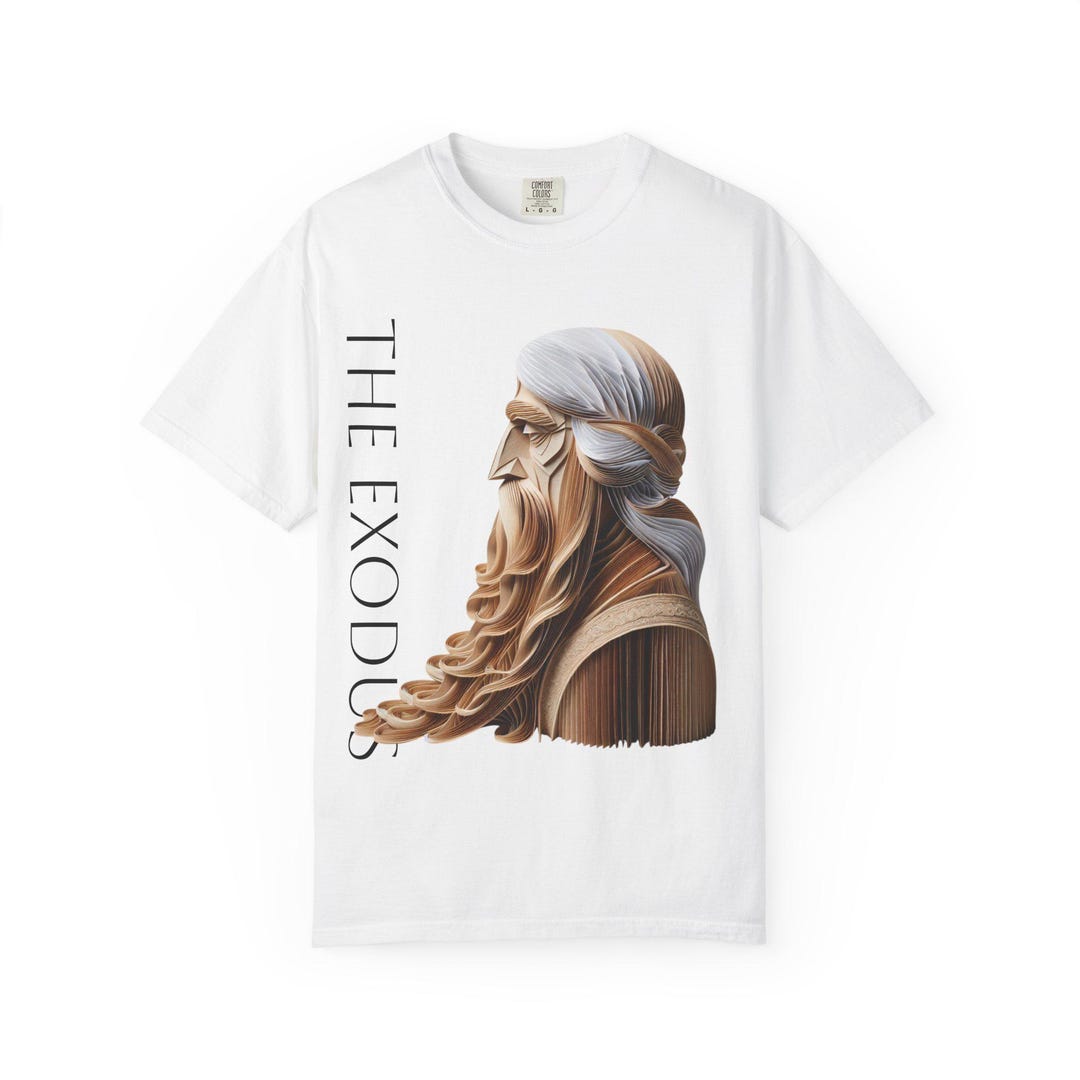 The Book of Exodus : Artistic Garment-dyed T-shirt for Creative Souls ...