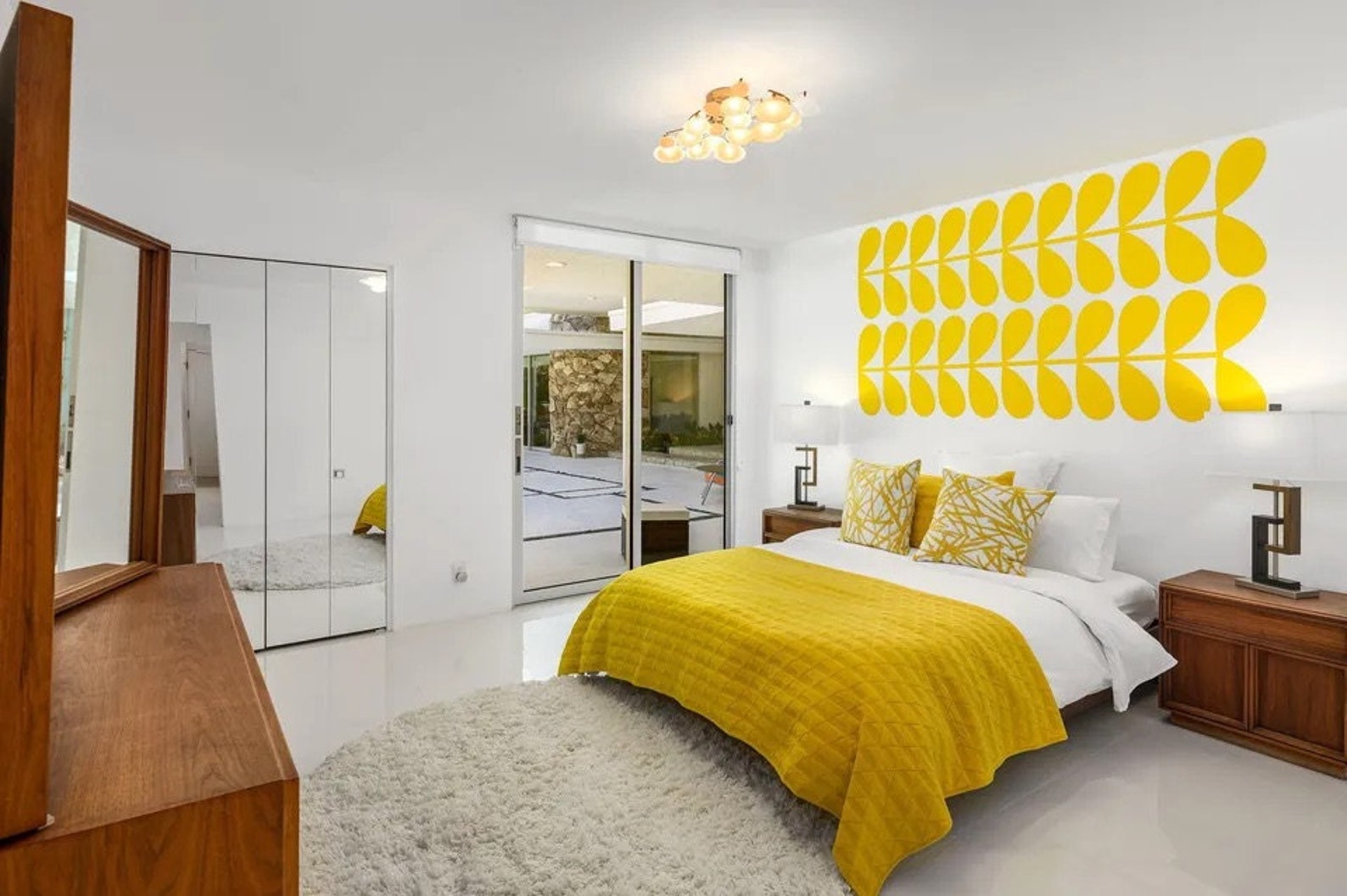 Retro Wall Decal Mid Century Modern Wall Decor Modern - Etsy