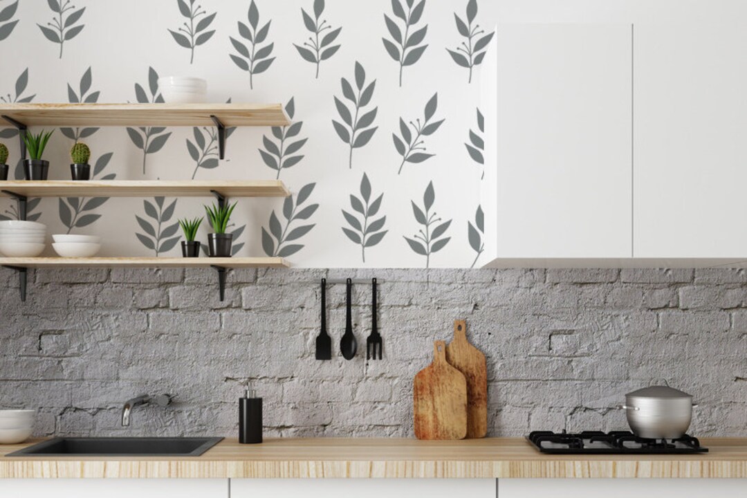 Leaves Decals Rustic Wall Decor Leaf Wall Decal Nature Wall - Etsy