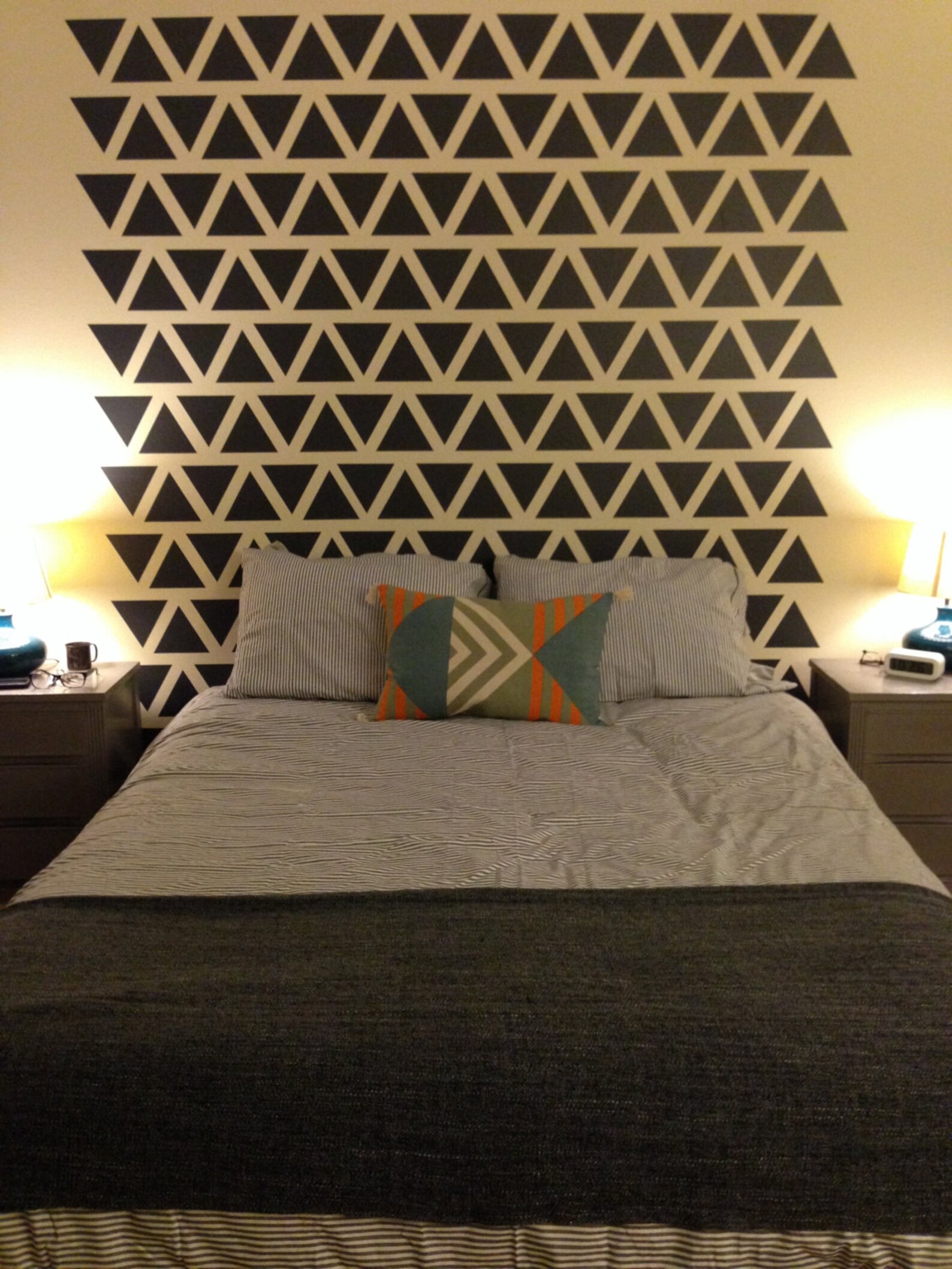 Triangle Wall Decal Triangle Decals Nursery Wall Decal - Etsy