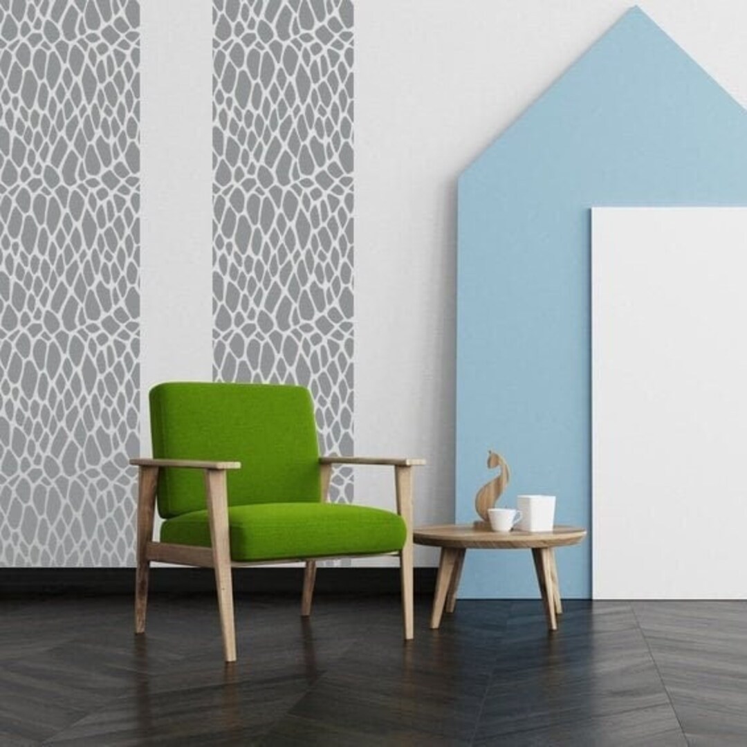 Snakeskin Pattern Decals, Animal Print Decor, Modern Wall Decal ...