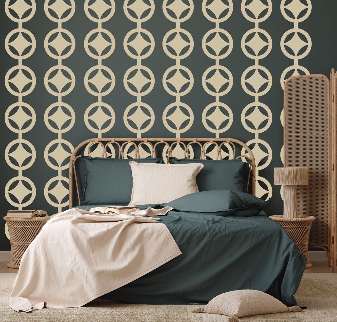 Star & Circle Decals - Geometric Wall Decals, Retro Decor, Mid Century ...