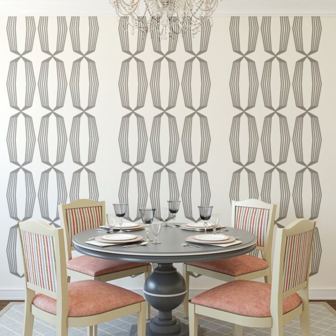 Geometric Wall Decal Octagon Pattern - Modern Wall Art, Removable Vinyl ...