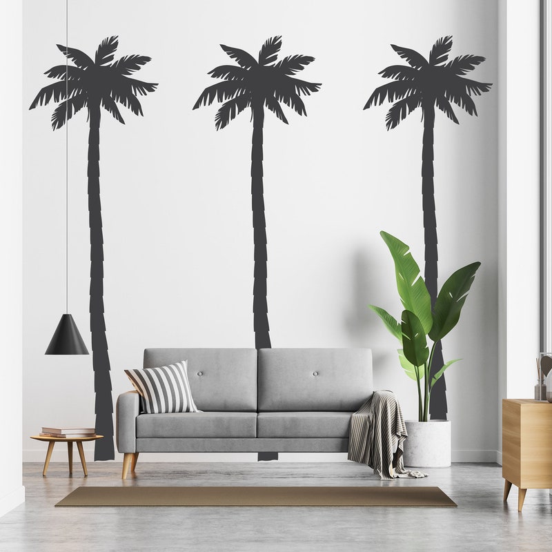Palm Tree Wall Decal - Etsy