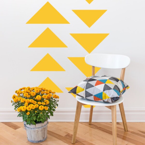Triangle Wall Decal - Etsy