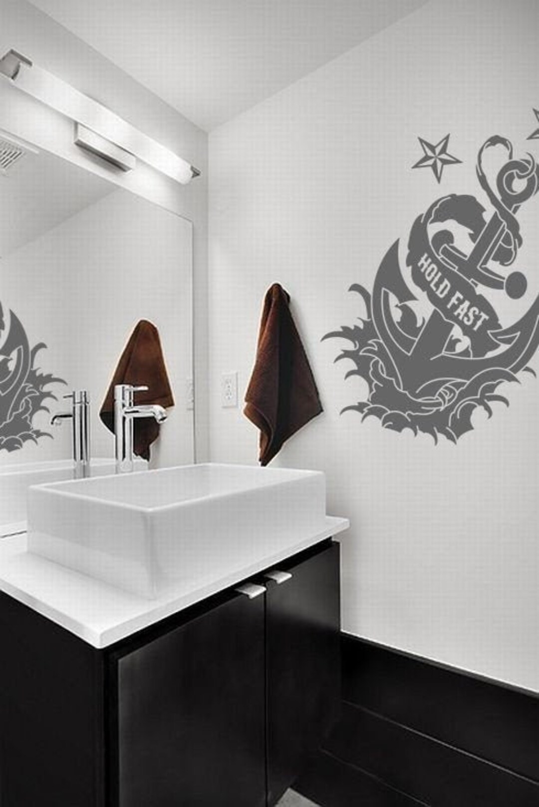 Nautical Wall Decal Anchor Wall Decal Beach Wall Decor - Etsy