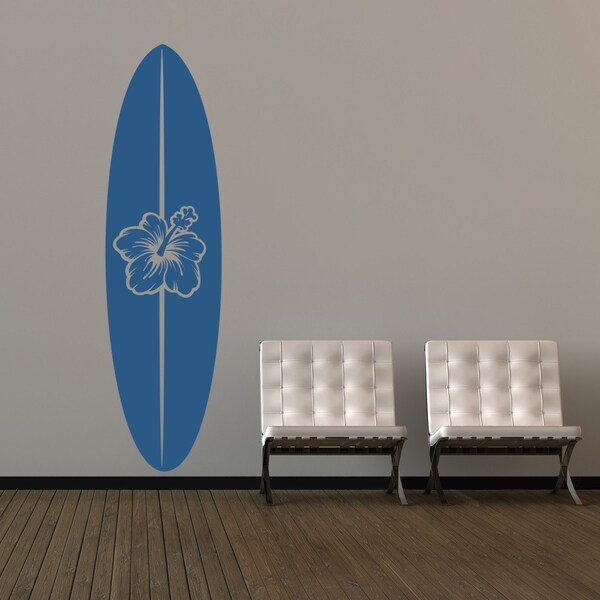 Surfboard Wall Decal - Etsy