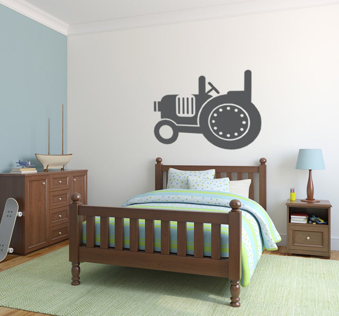 Tractor Wall Decal Tractor Wall Art Farm Decor Farm Decal | Etsy