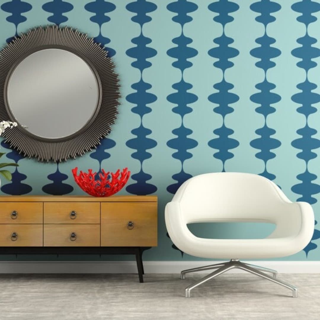 Mid Century Decor, Retro Wall Decal, Mid Century Decals, Modern Wall ...