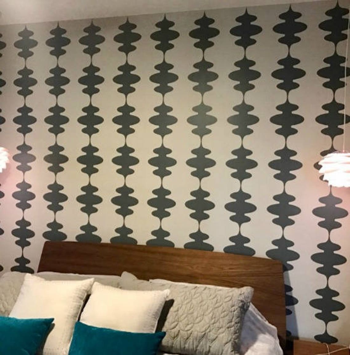 Mid Century Decor Retro Wall Decal Mid Century Decals - Etsy