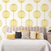 Circle Wall Decal, Seamless Wall Pattern With Cutouts, Modern Bedroom ...