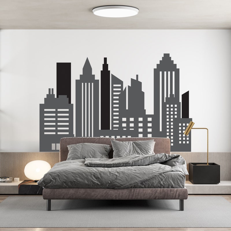 City Scape Decal - Etsy