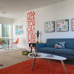 Mid Century Modern Decor, Mid Mod Wall Decals, Retro Decal, Mcm Wall ...