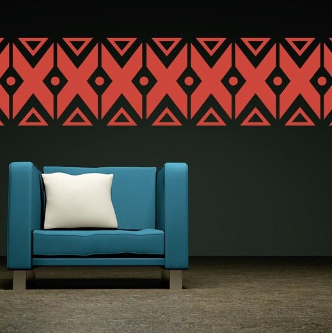 Geometric Wall Decals Southwestern Pattern Decal Navajo Wall - Etsy