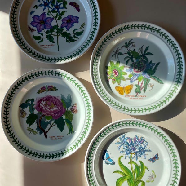 Botanical Plates - Etsy