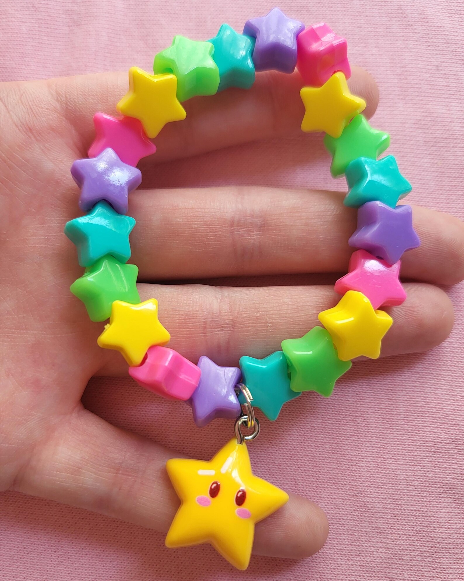 Cosmic Rainbow Star Bracelet - Etsy
