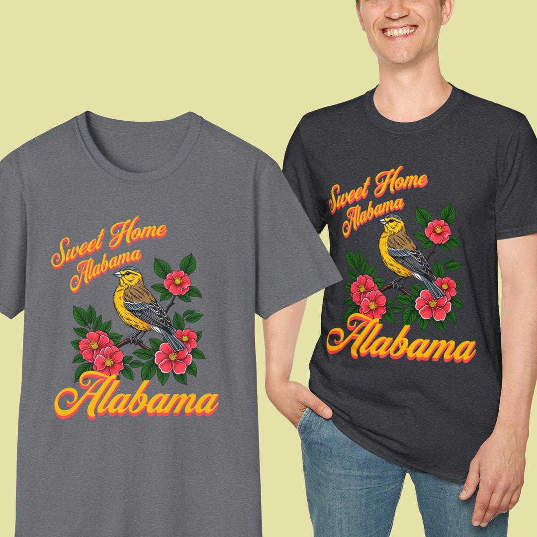State Pride, Sweet Home Alabama Tee, Vintage Style Unisex T-shirt, Gift ...