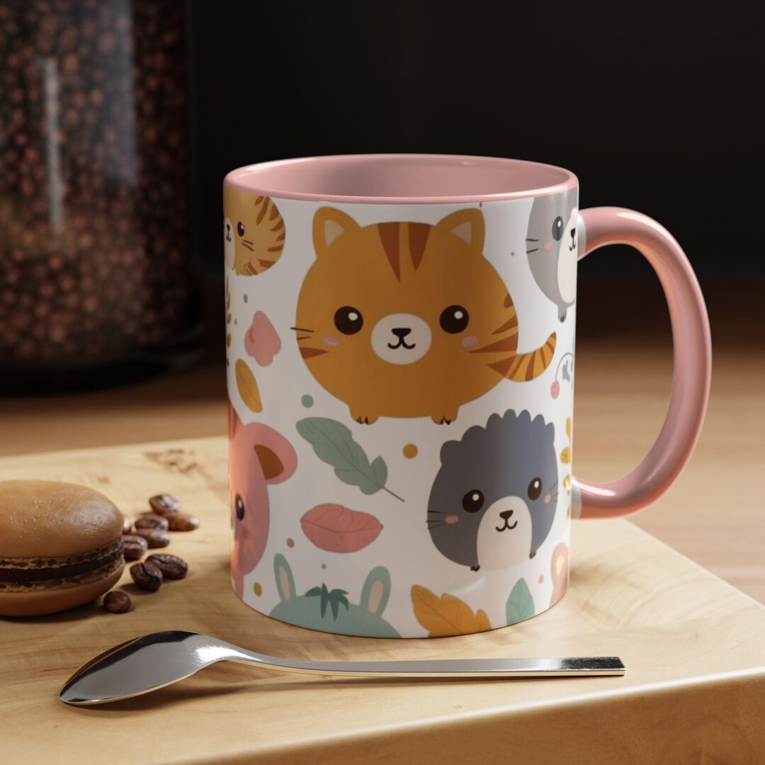Cute Kawaii Style Animal Ceramic Cup for Animal Lovers Gift Mug for ...
