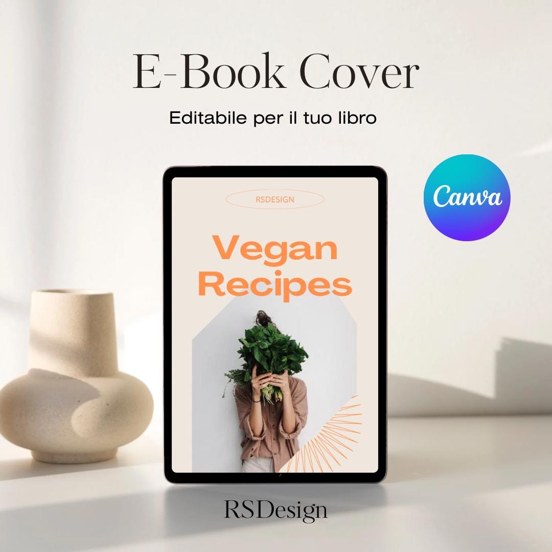 E-BOOK COVER E-book Cover Digital ELEGANT Customizable, Editable Canva ...