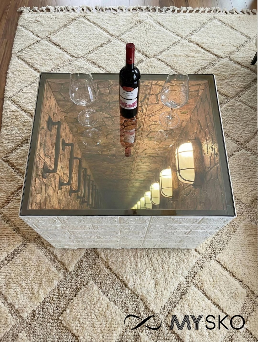Infinity Mirror Coffee Table - Custom 3D LED Side Table - Luxury ...